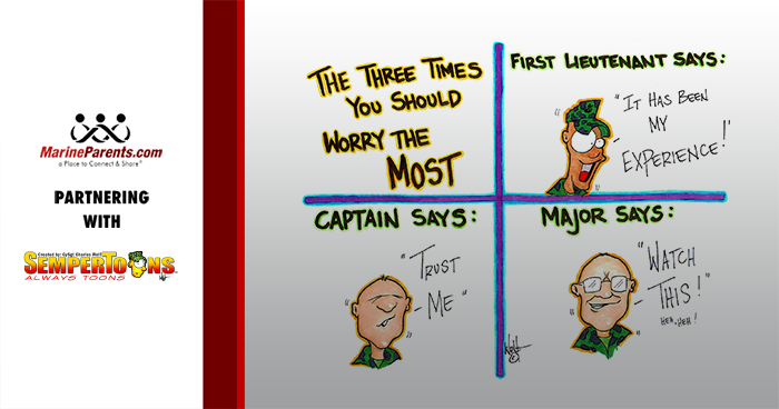 Three Times to Worry SemperToons on MarineParents.com