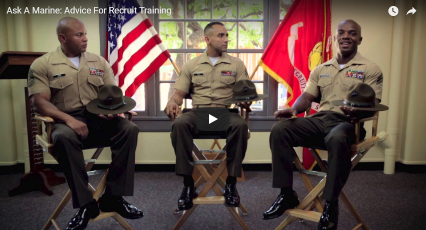 Ask a Marine Video: Advice For Recruit Training