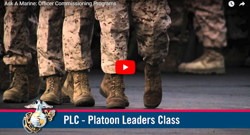 Ask a Marine Video: Officer Commissioning Programs