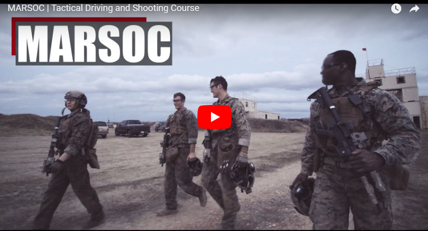 Video Marine Corps: MARSOC Tactical Driving and Shooting Course